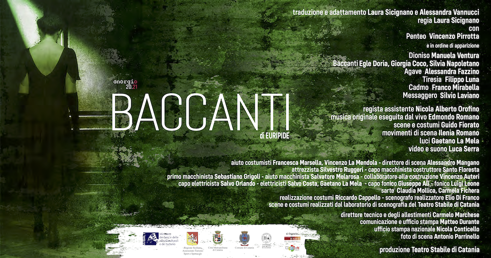 Per Baccanti preview digitale su Youtube: appuntamento gratuito il 19 ...